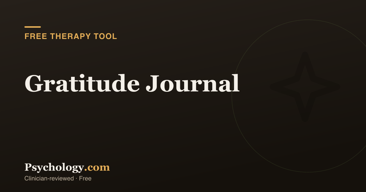 Free Gratitude Journal (Printable + PDF) | Psychology.com